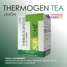 Thermogentea Omnilife Limón. Pierde peso y talla sin efecto de rebote.