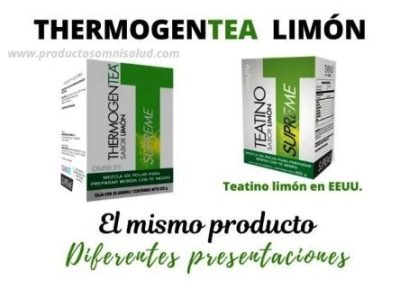 Thermogen tea Limón. Pierde peso y talla sin efecto de rebote.